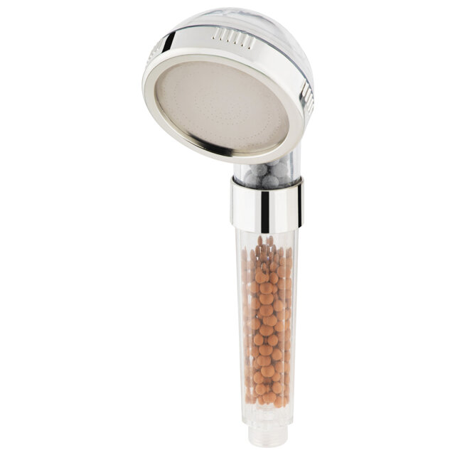 Рыжий КОТ насадка душевая 80 мм, 1 режим, пластик, хром, совместимая с душем