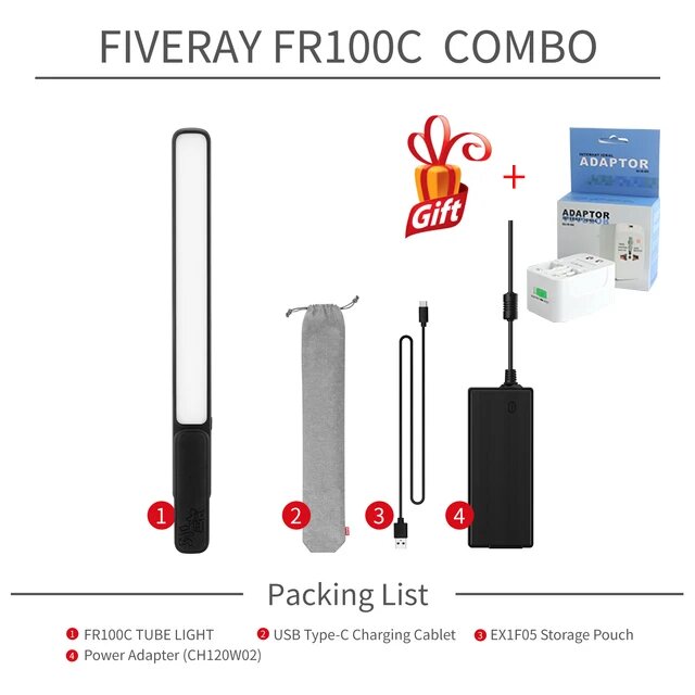 Светильник FIVERAY FR100C Black Combo