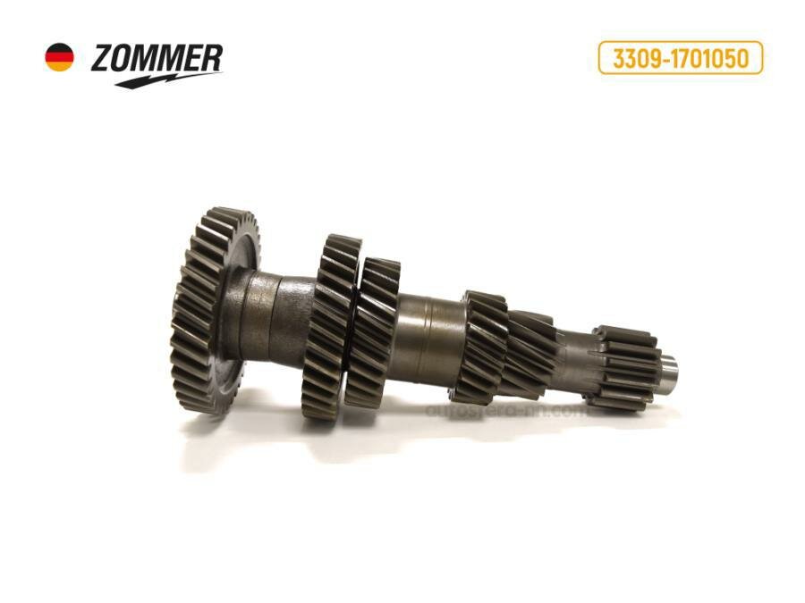 ZOMMER 33021701048 Вал промежуточный КПП 3302 (5-ступ) с кольцом гол нов обр (ан.3302-1701310) ZOMMER