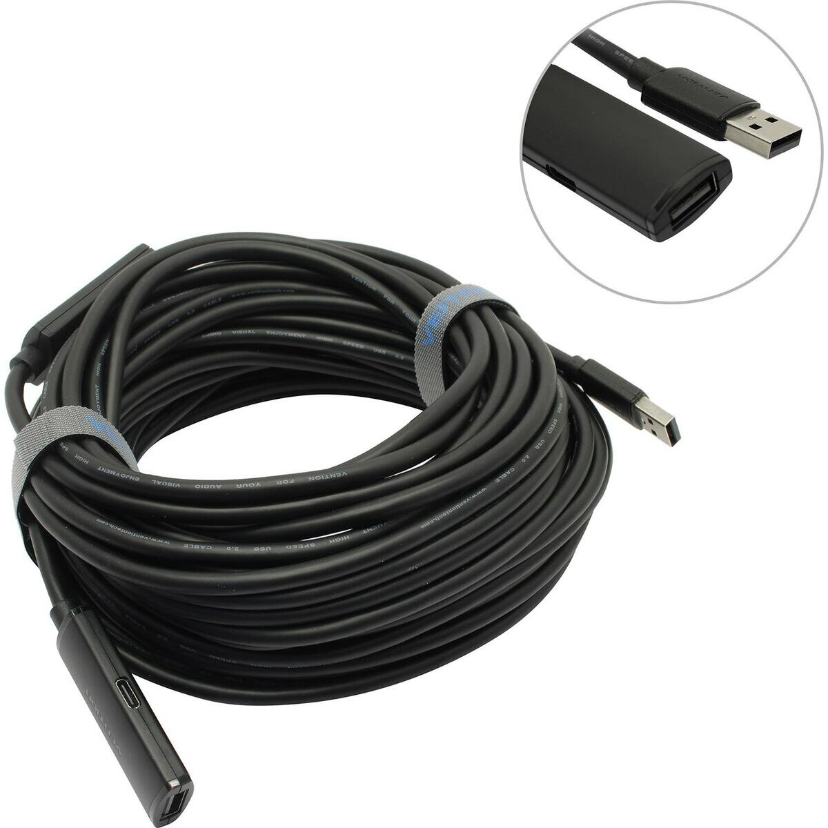 Vention Кабель удлинительный активный USB 2.0 A-->A 15м