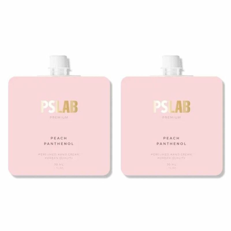 PSLAB крем для рук парфюмированый Premium с Персиком+Пантенолом, 30мл,2шт