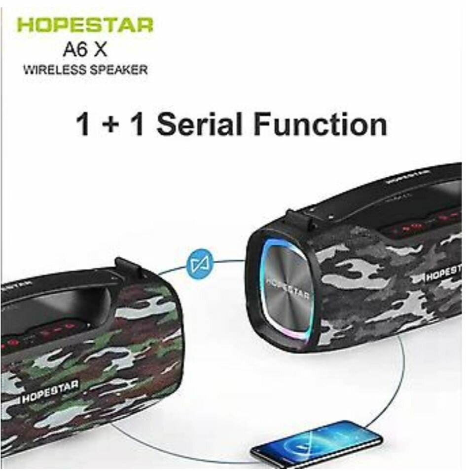 Портативная колонка блютуз Hopestar A6X камуфляж