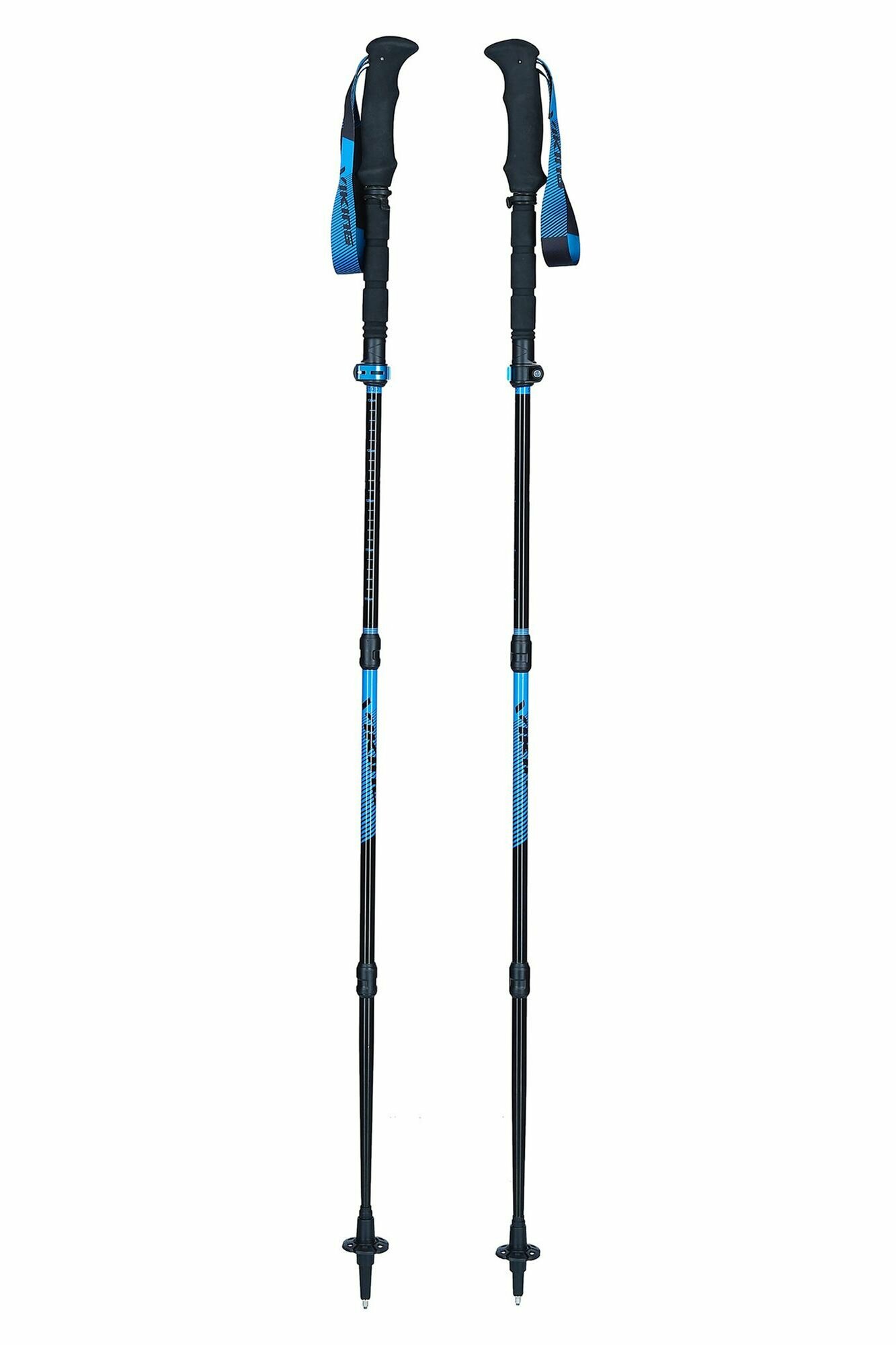 Палки треккинговые VIKING Meru One Touch Folding Black/Blue (см:110-130)