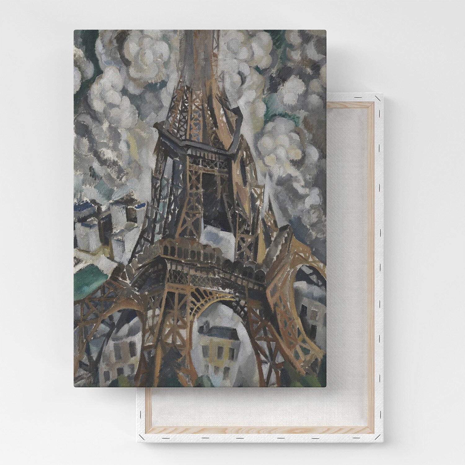 Картина на холсте, репродукция / Робер Делоне - The Eiffel Tower / Размер 30 x 40 см