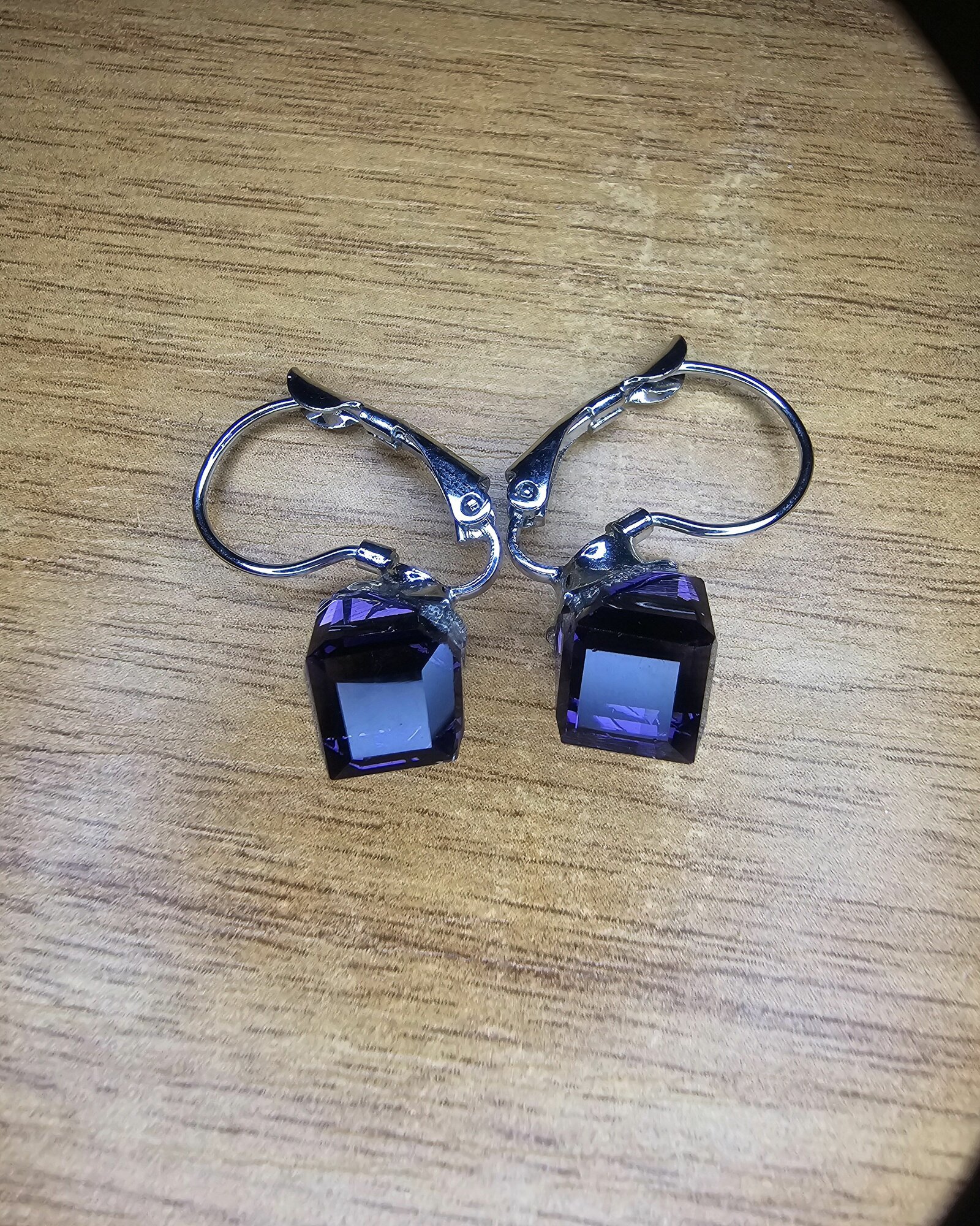 Серьги, искусственный камень