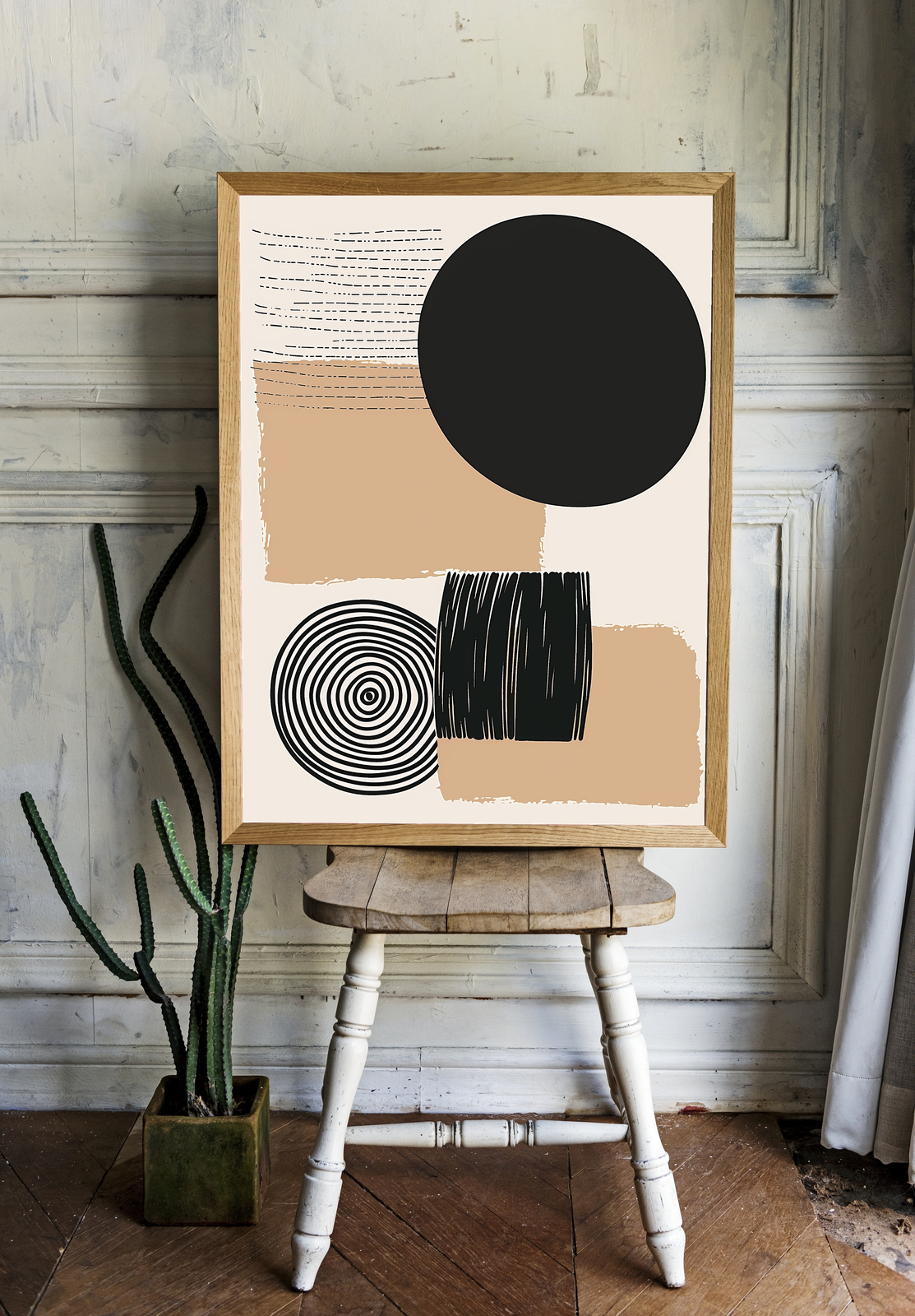 Постер "Геометрия контраста" 50x70 см в подарочном тубусе