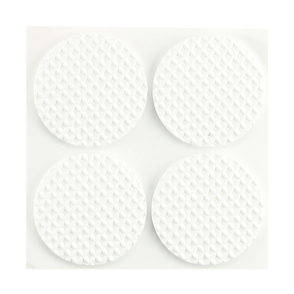 Подпятники ЭВА FIXBERG самоклеящиеся d35 мм белые 4 шт