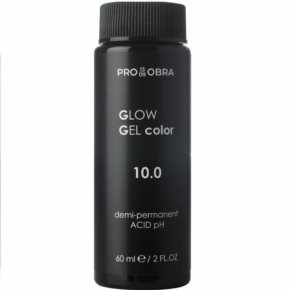 OBRA PRO13/09 Полуперманентный гелевый краситель GLOW GEL 10.0 Светлый блонд, 60 мл