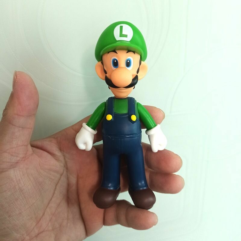 Игровые фигурки Супер Марио Луиджи Детские игрушки 12 см