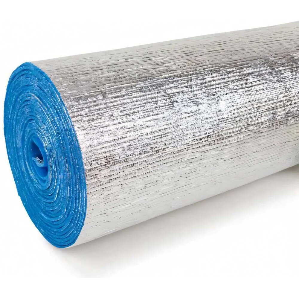 Самоклеющая теплоизоляция с фольгой НПС Развитие НПЭ-ЛФ тип С, 10 мм, 0.6x10 м, 6 кв. м 4620018381821