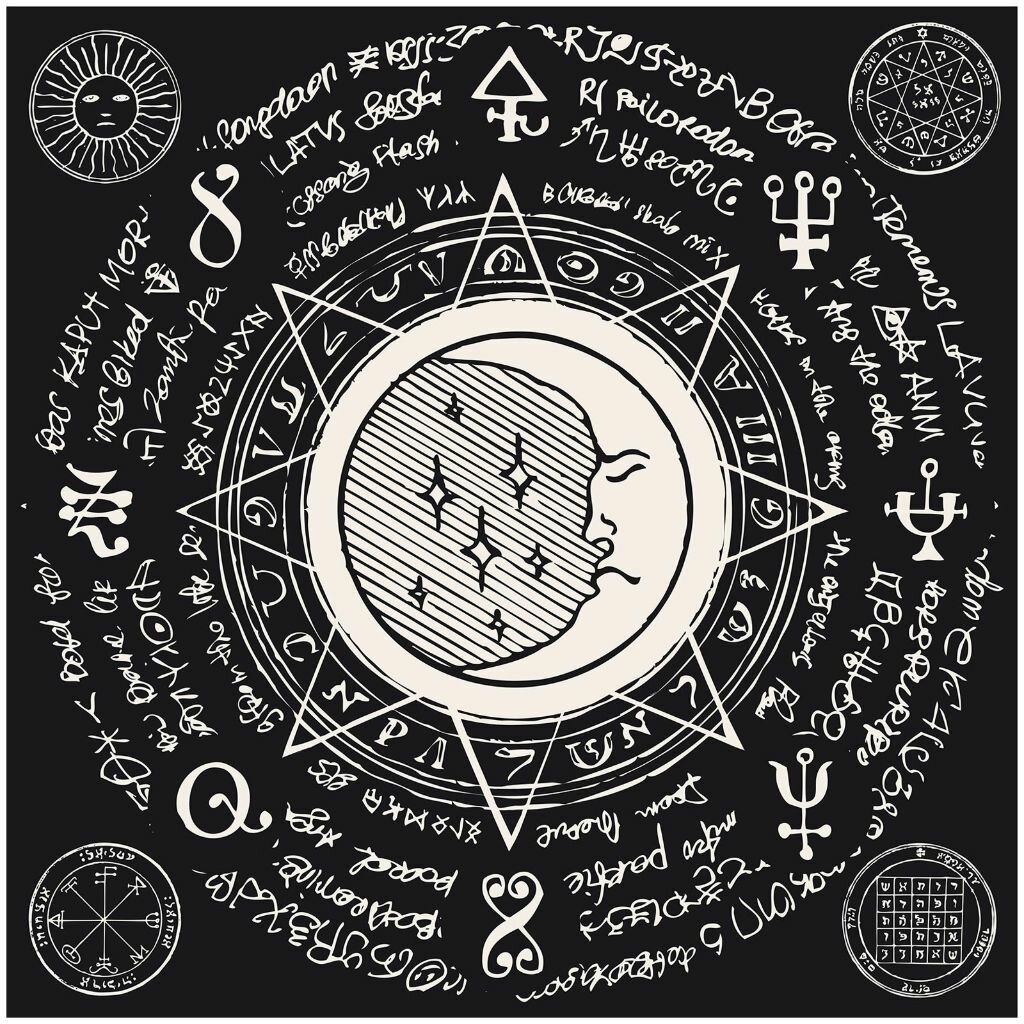 Квадратный коврик для рун