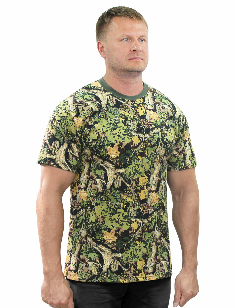 Футболка камуфляжная охотник рыболов
