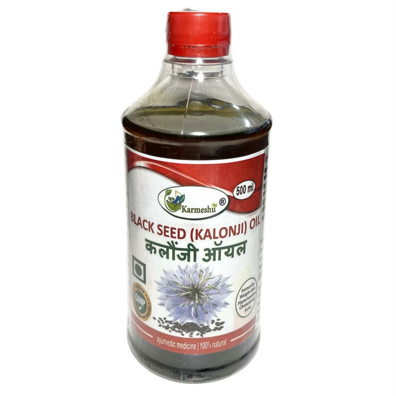 BLACK SEED (KALONJI) OIL, Karmeshu (масло черного тмина (Калонджи), Кармешу), 500 мл.
