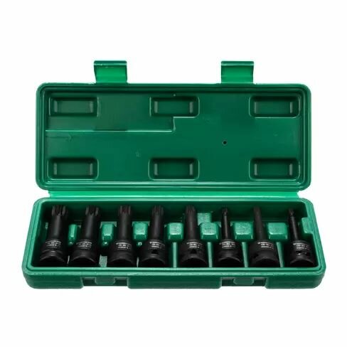 Набор ударных насадок 1/2" 8 пр. TRIPLE/Звездочка, GARWIN PRO 626630-8-12