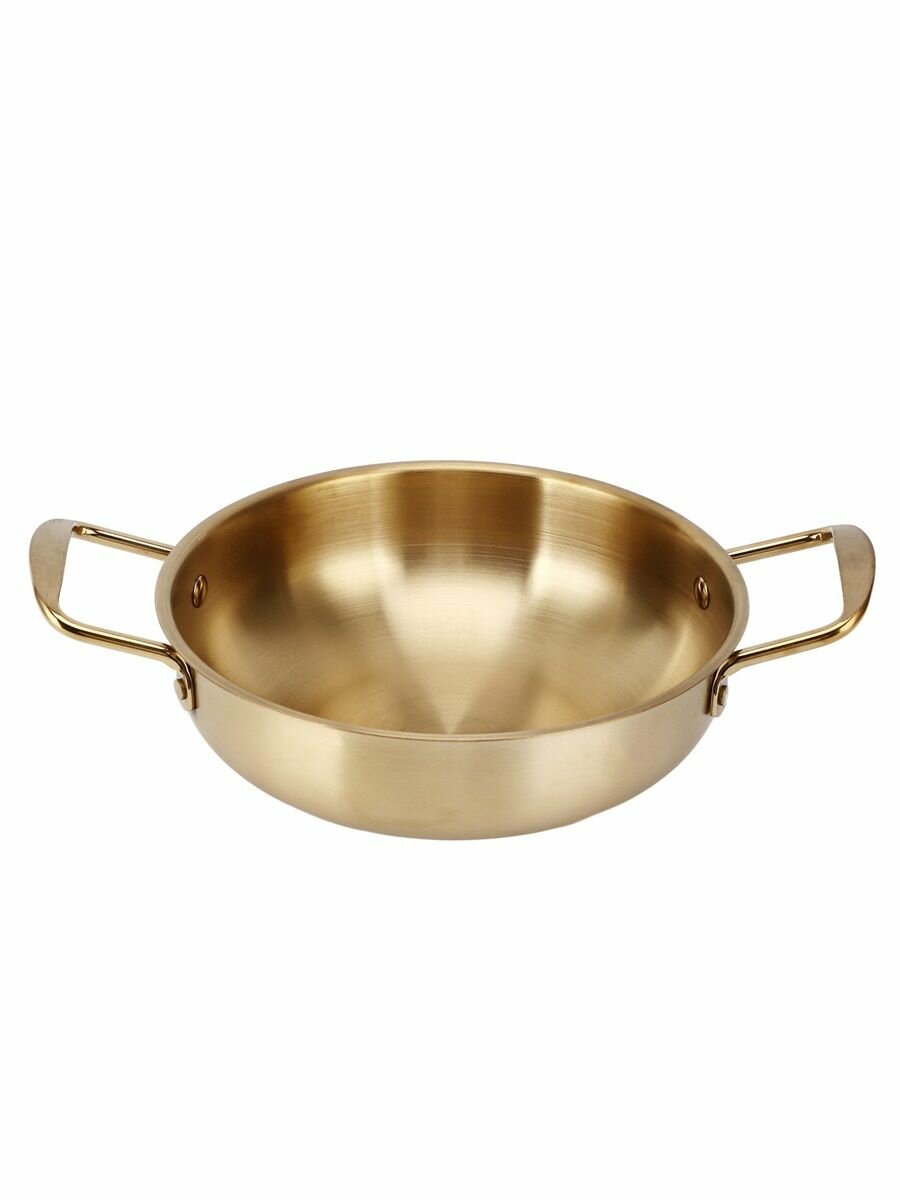 Кастрюля для лапши рамен из нержавеющей стали 20 см для домашнего использования, диаметр кастрюли 7,9 дюйма, прочная конструкция и легкость очистки