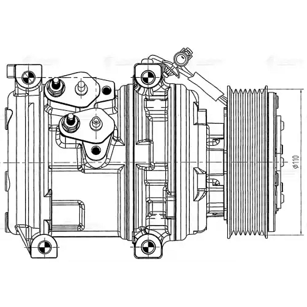 LUZAR LCAC0315 компрессор кондиционера