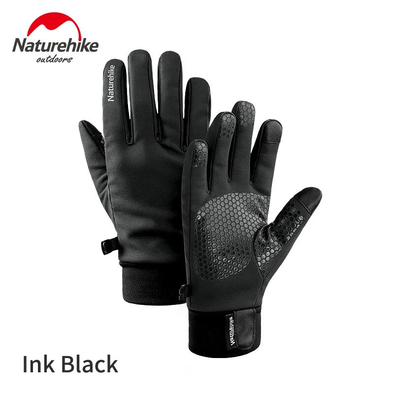 Naturehike черные зимние перчатки Ink Black