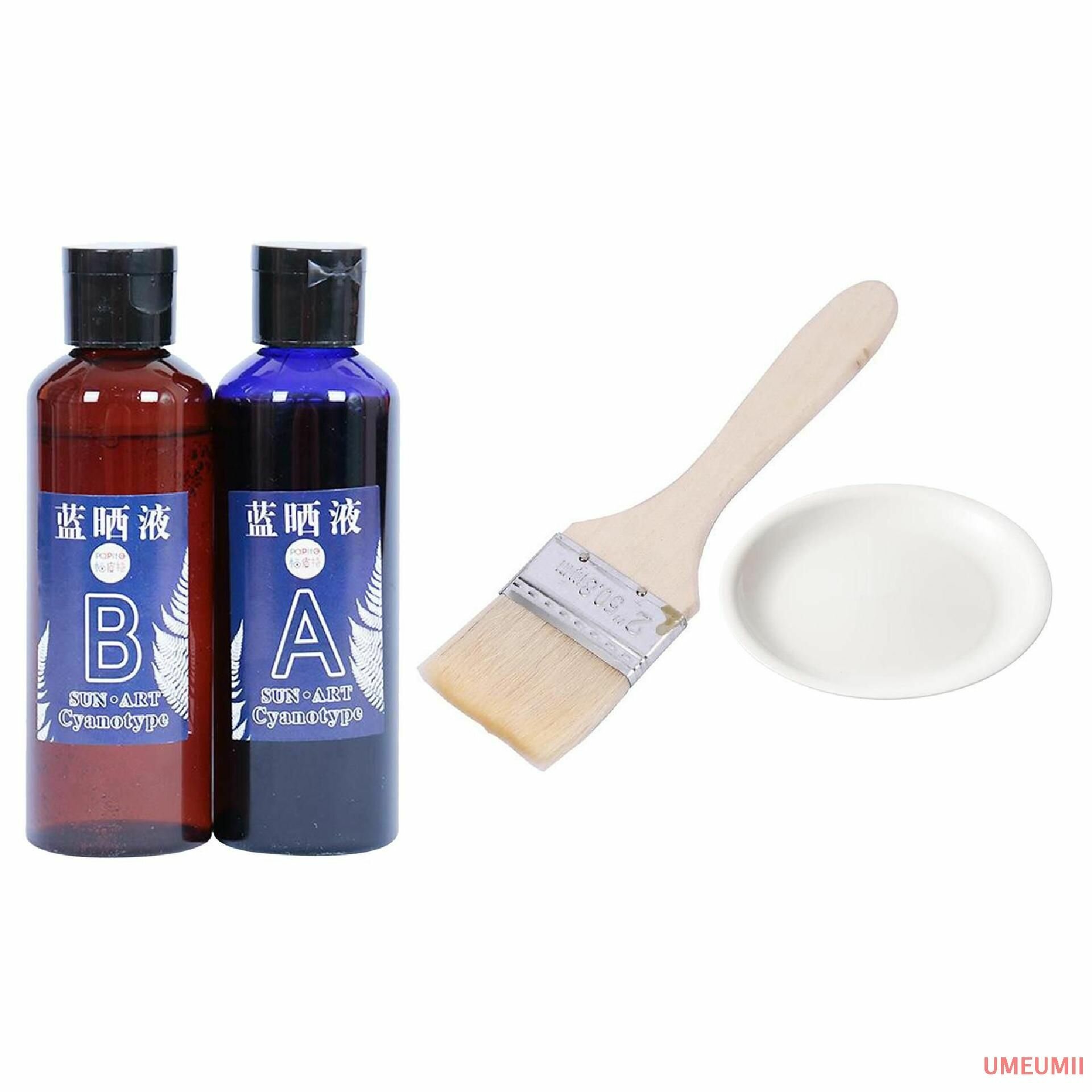 Набор для цианотипии жаккардовые сенсибилизаторы blue sun, 2 бутылки по 100 мл, фотопечать без темной комнаты, DIY лазурные отпечатки на ткани и бумаге