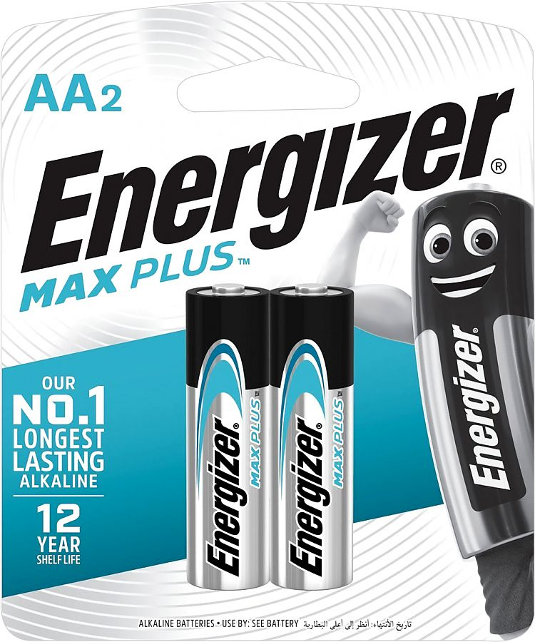 Батарейки Energizer MAX PLUS LR6/E91 AA 1.5V - 2 шт.