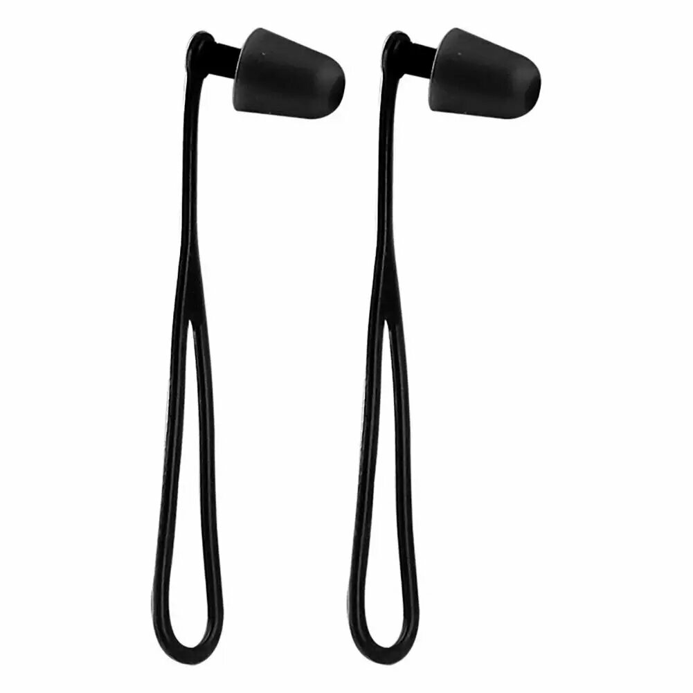 TOOPRE Водонепроницаемые силиконовые беруши с ремешком Черный, Black