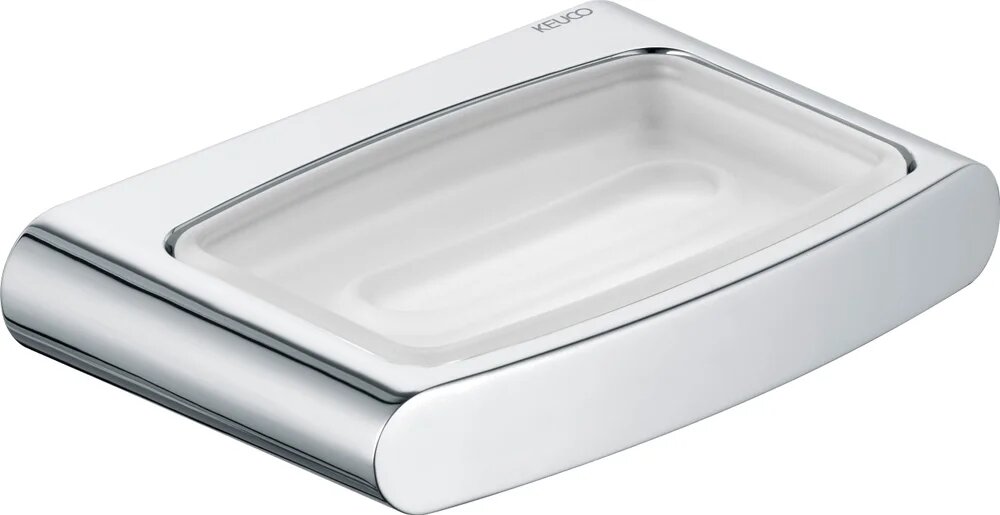 Мыльница Keuco Elegance new 11655 настенная, стеклянная, хром