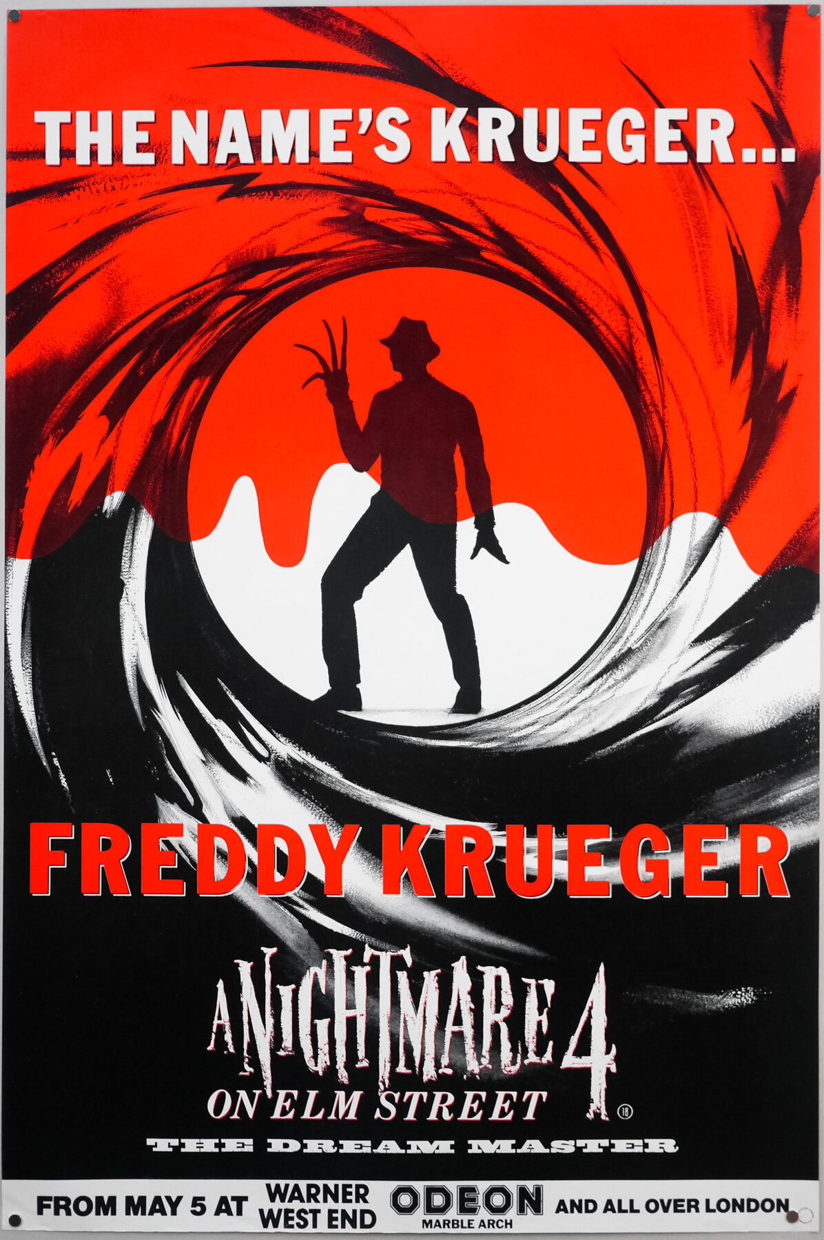 Плакат, постер A Nightmare on Elm Street 4: The Dream Master (1988) (Кошмар на улице Вязов) на бумаге, размер 30х42см