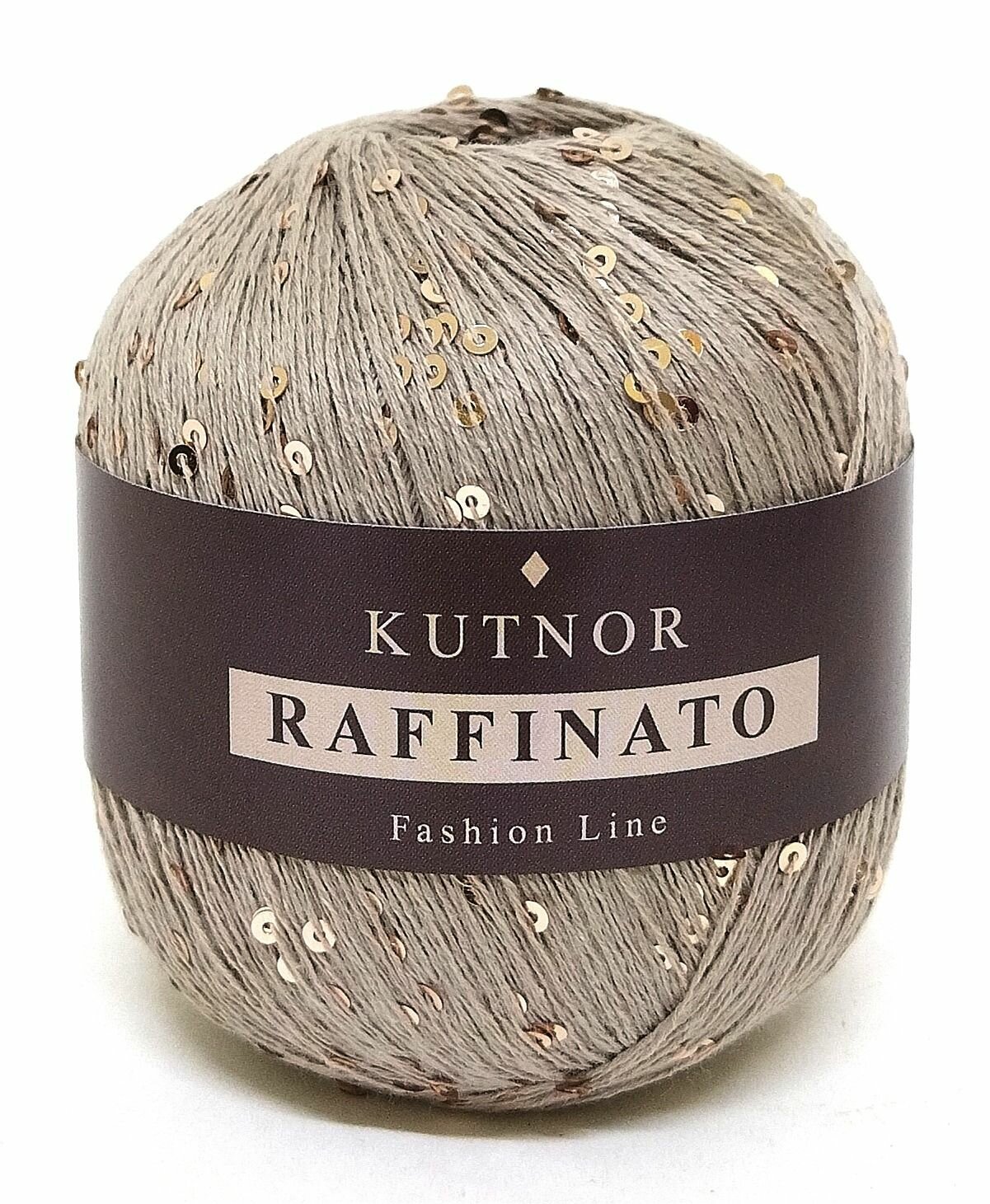 Пряжа c пайетками Kutnor Raffinato (071) 1 моток 50 г/415 м