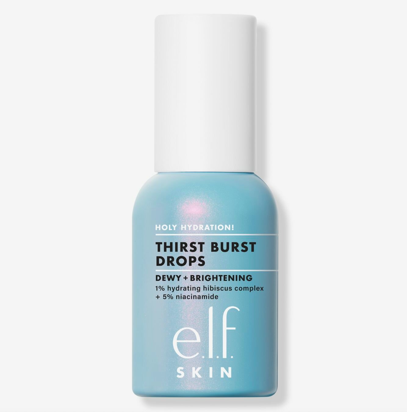 E.l.f. Cosmetics Holy Hydration! Thirst Burst капли для лица с гиалуроновой кислотой и 5% ниацинамидом, для сияющего цвета кожи, 30 мл