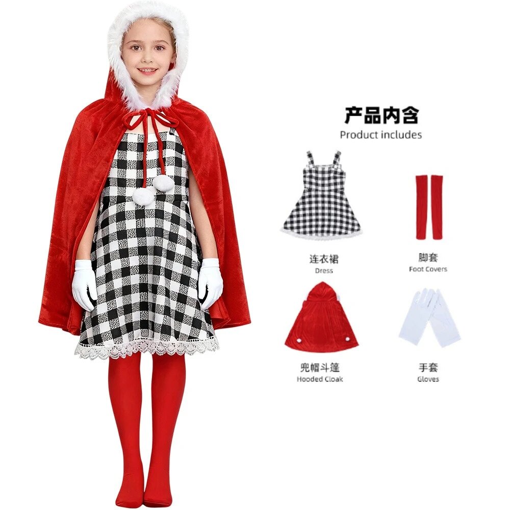 Детский рождественский костюм COSREA 130, full set