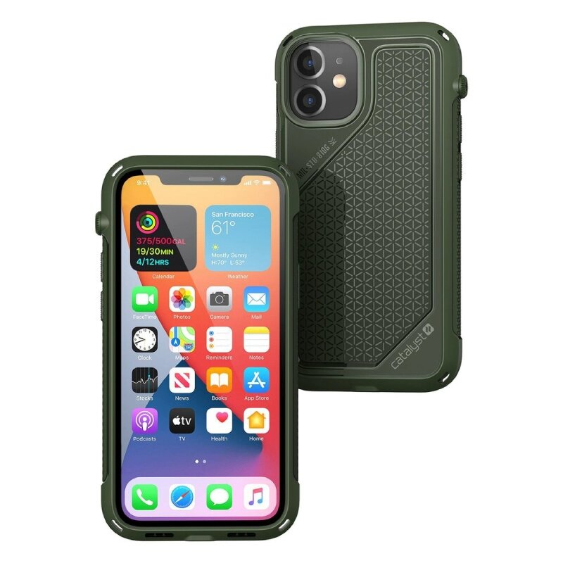 Чехол Catalyst для iPhone 12 серии, совместимый с Apple, матовый, из углеродного волокна, противоударный, защитный, с