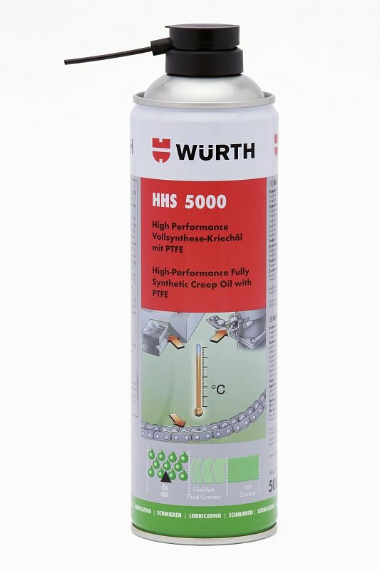 Смазка hhs5000 спрей 650/500 мл, Wurth ЧЗ