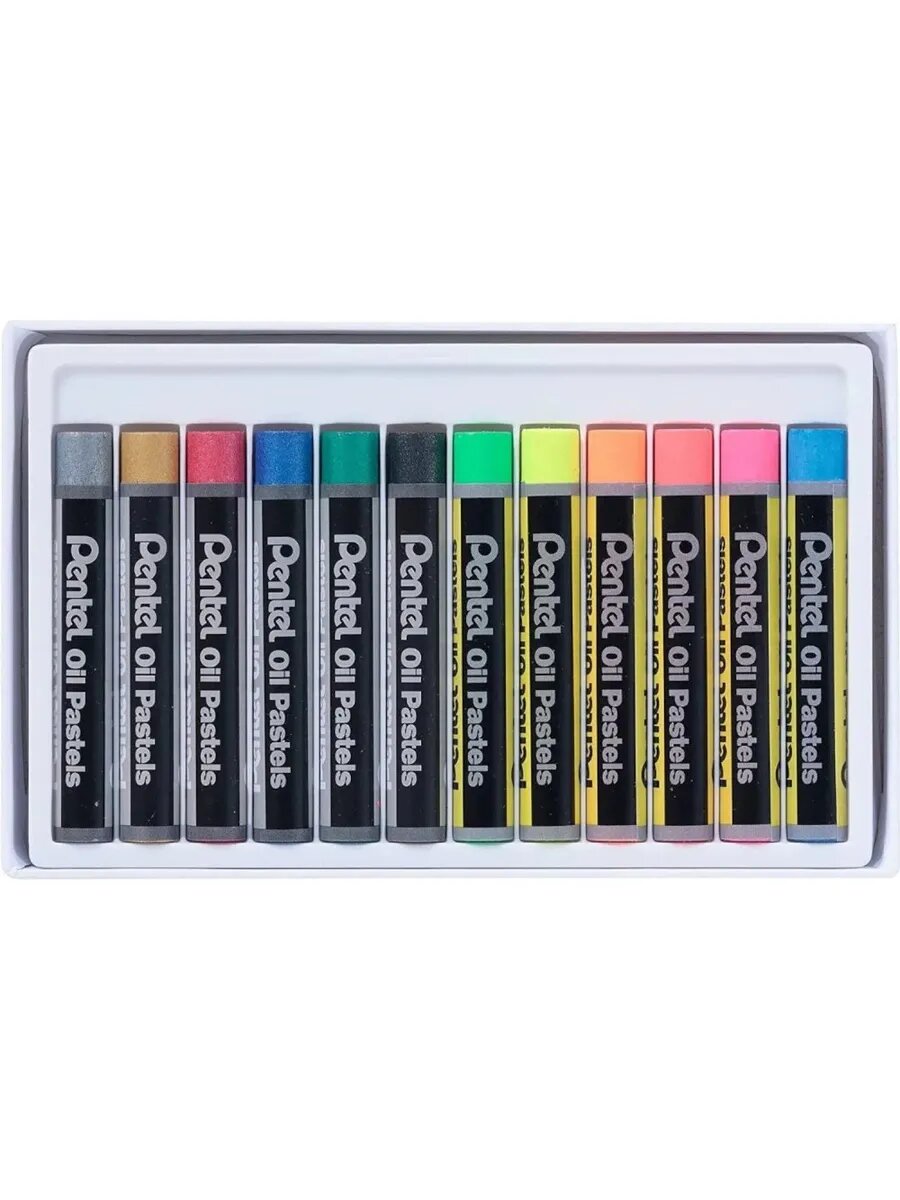 Набор ярких масляных красок с металликом