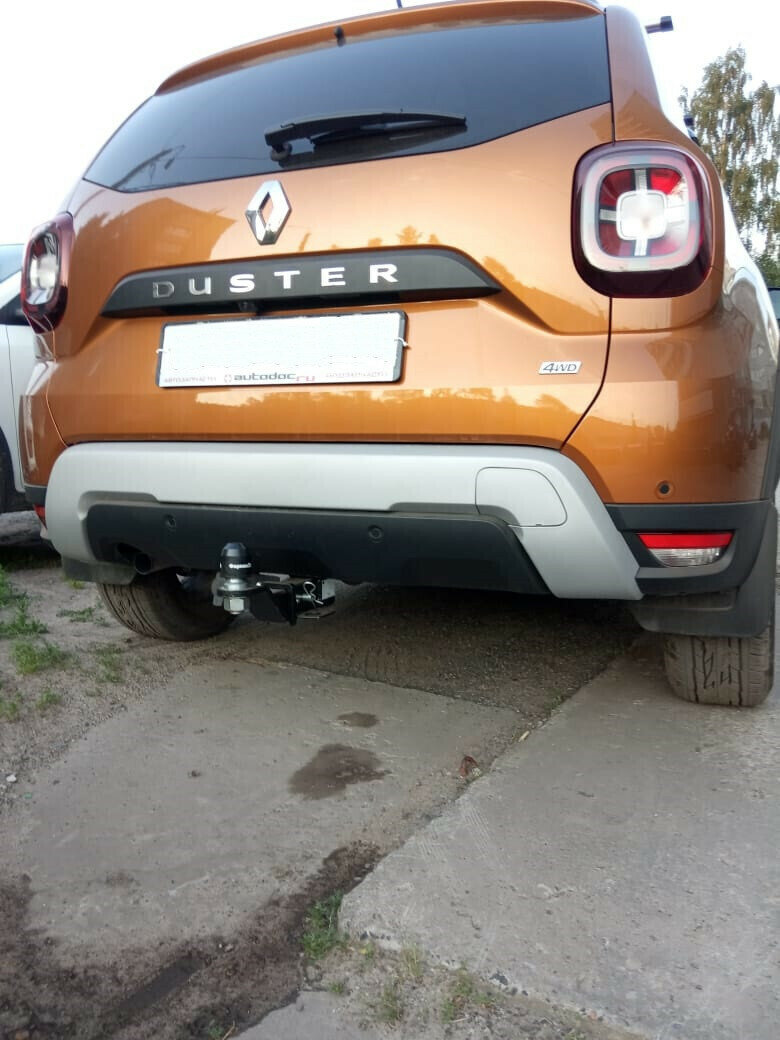 Фаркоп с элект. Smart, на Renault Duster FA 0270-E (с 2021 г. в.) (паспорт и сертификат в комплекте) Бизон