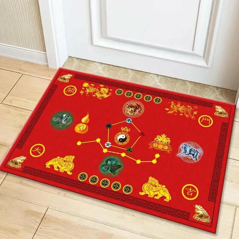 Коврик 2026Fengshui Seven Star Nine Luck Красный, 500 мм х 800 мм, red