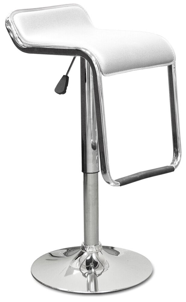 Барный стул Barneo N-41 Lem белый, поворотный, регулируемый по высоте