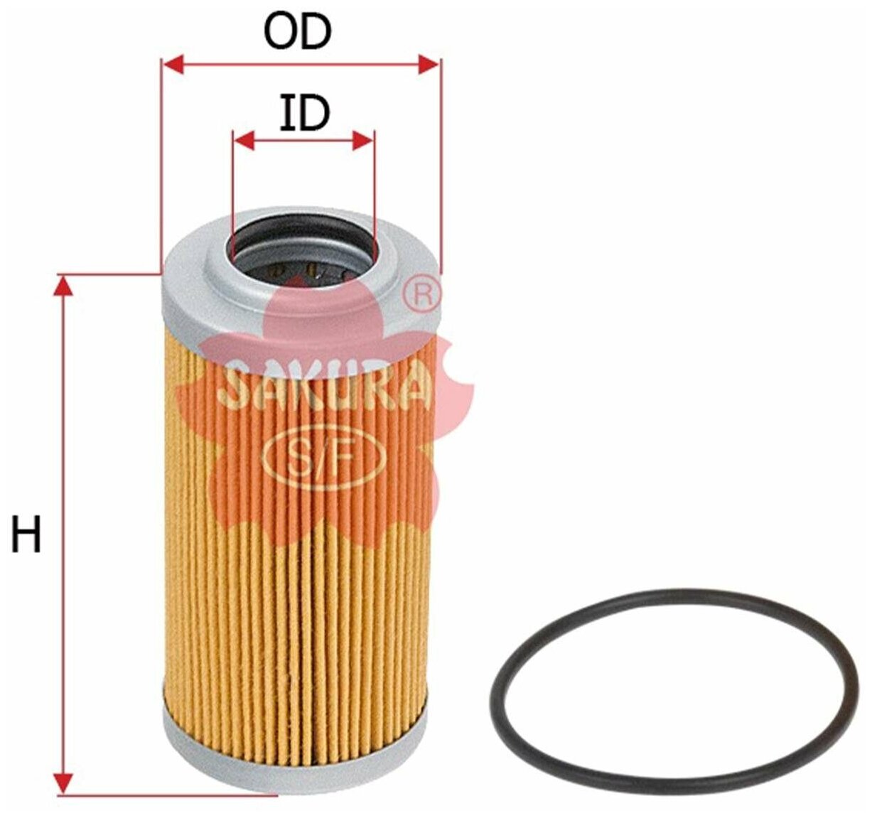 SAKURA Automotive h2719 (103061460 / H2719) фильтр гидравлический case construction construction jcb (j.c. bamford) sumitomo