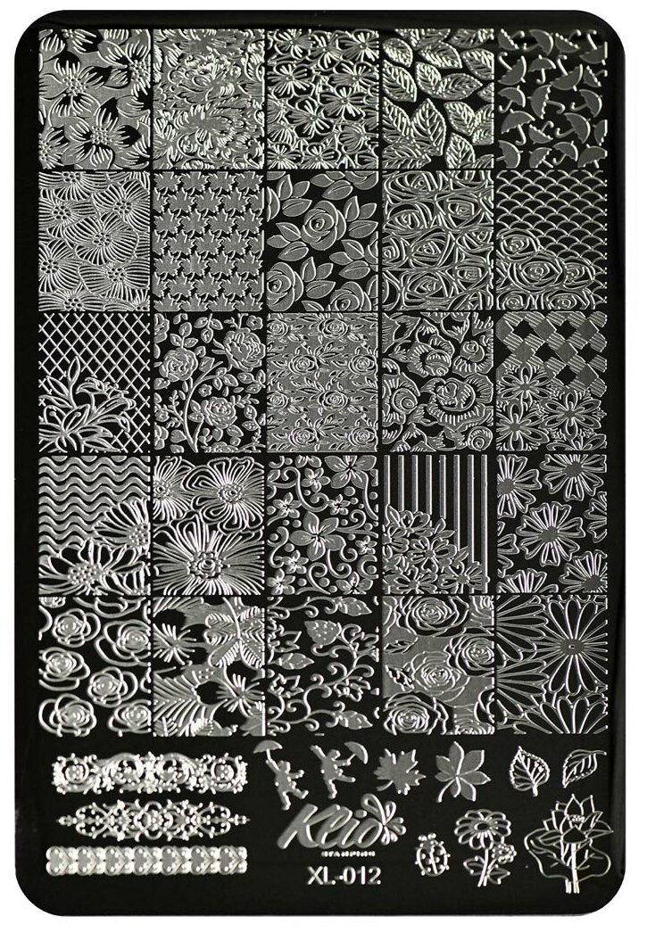 Пластина для стемпинга Klio professional XL-012