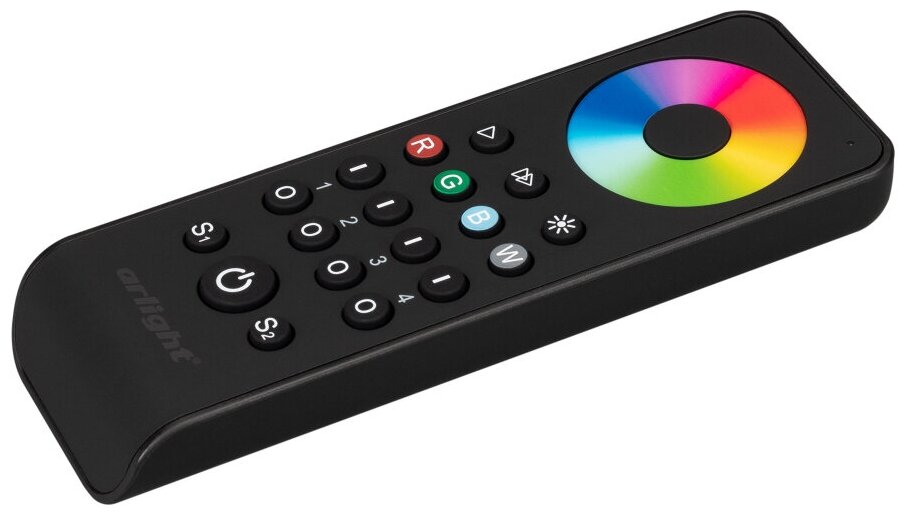 031939 Пульт SMART-R43-RGBW Black (4 зоны, 2.4G) (ARL, IP20 Пластик)