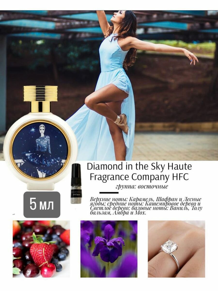 Духи по мотивам селективного аромата Diamond in the Sky Haute Fragrance Company HFC 5 мл