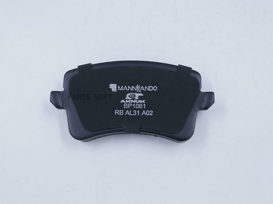 BP1061 AKNUK Колодки тормозные дисковые задние AKNUK AUDI A4 B8 (8K5) 11/07/ A6 C7 (4G2, 4GC), 11/10 |TRW GDB1902