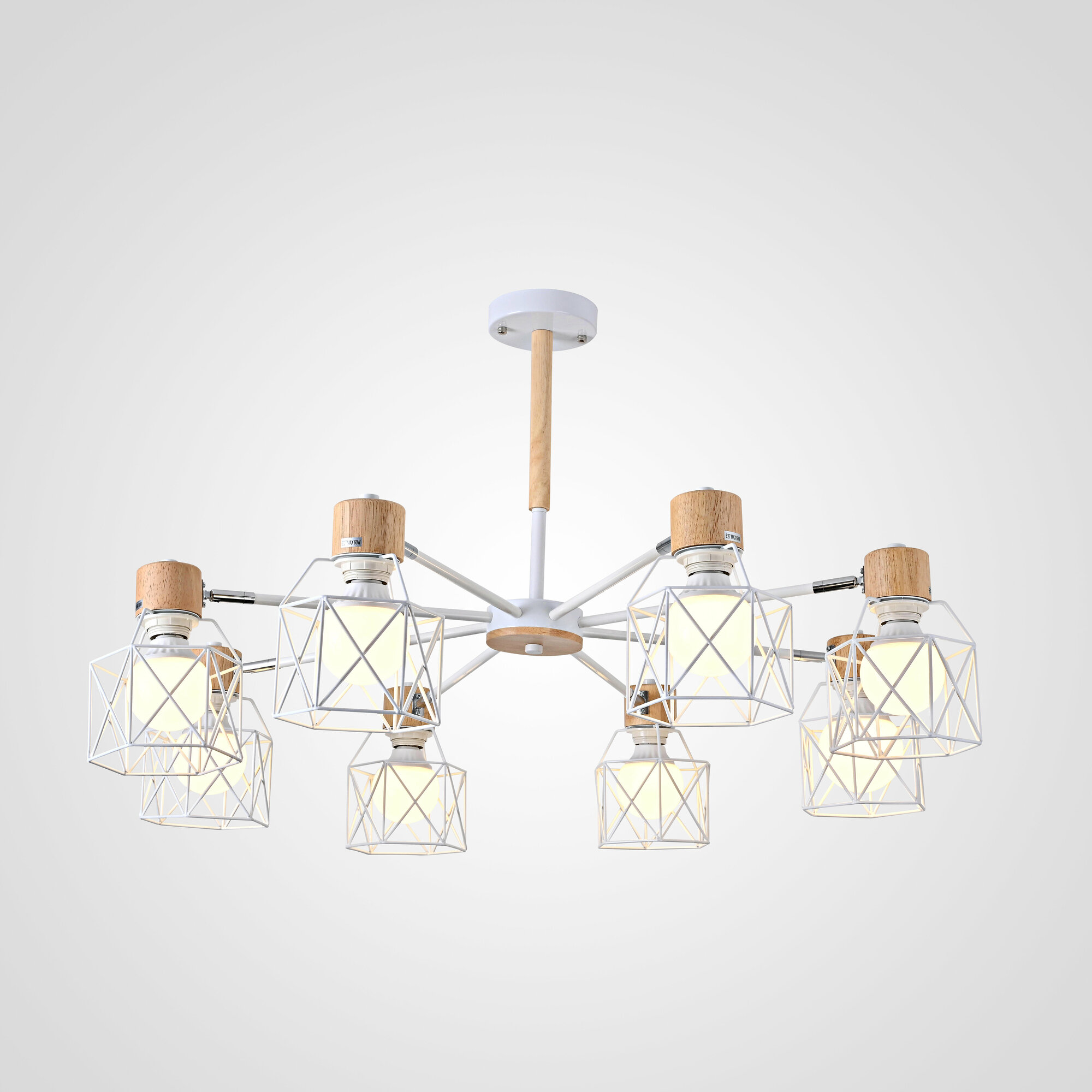 Потолочная люстра CORF B3 White 8 lamps
