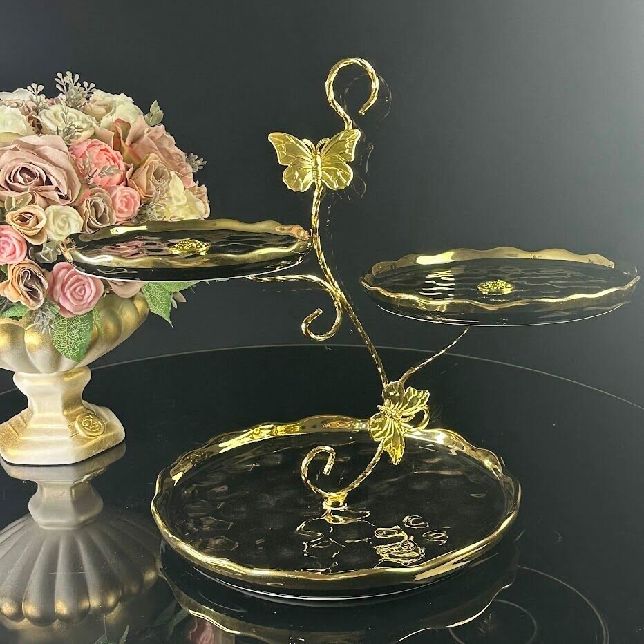 Трехъярусная этажерка MULTICOLOR Фарфор 1 шт.