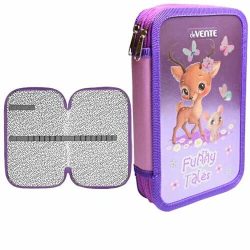 Пенал 2 отделение (deVente) 205*120 мм Funny Tales тиснение фольгой арт.7012300