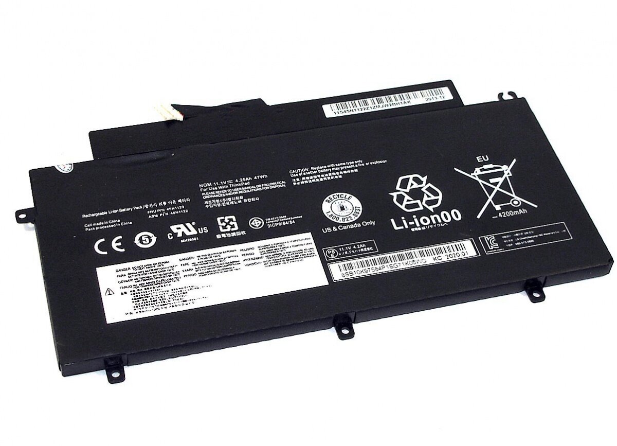 Аккумулятор для Lenovo 45N1121 11.1V (4250mAh)