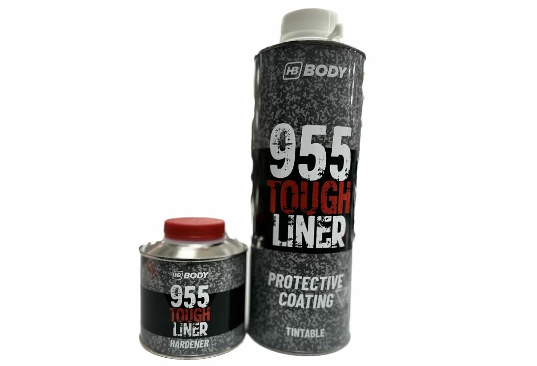 HB BODY 955 Tough Liner Сверхпрочное защитное покрытие черное, комплект