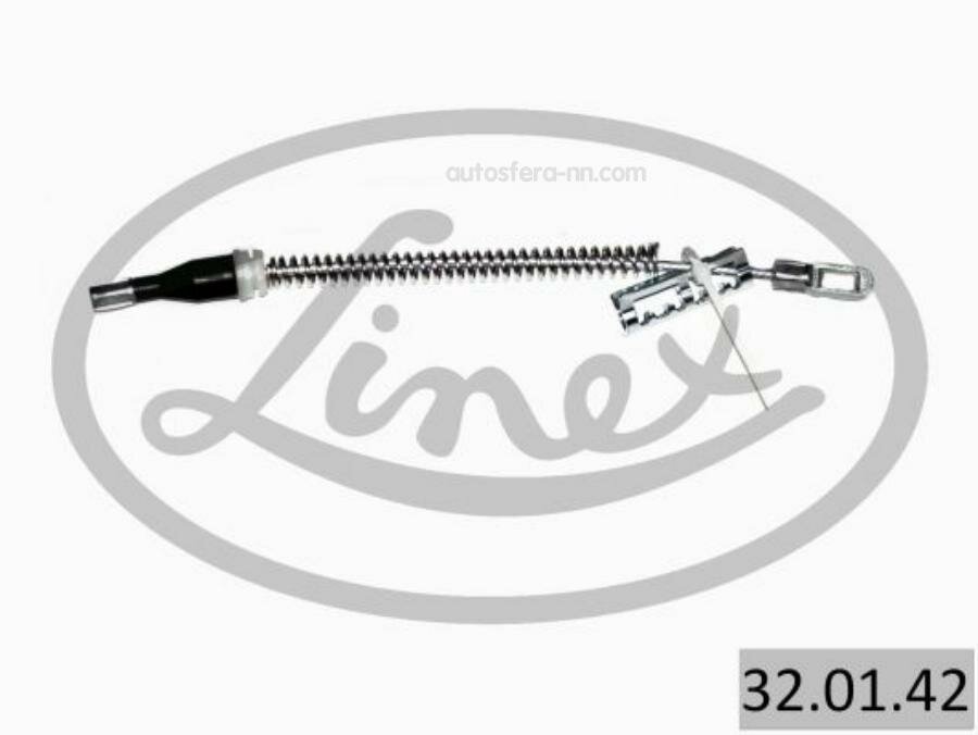 LINEX 320142 Трос стояночного тормоза OPEL VECTRA 1.6 95-