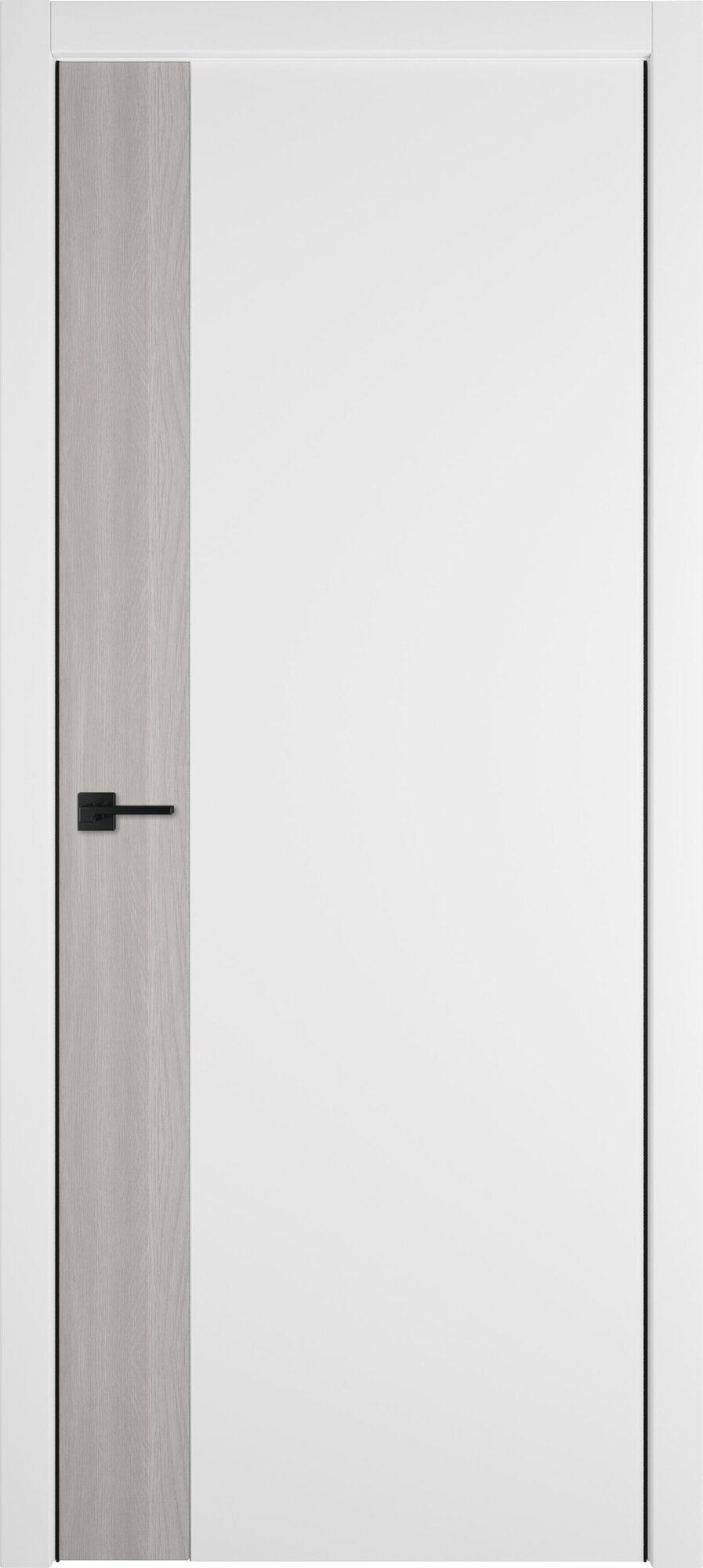 Дверь межкомнатная комплект с коробом и наличниками Urban V 700*2000 Emalex ice/Stone oak верт. BE (запил 1)