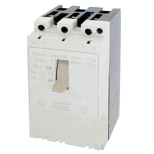 Выключатель автоматический АЕ2046М-100-50А-12Iн-400AC-У3-КЭАЗ 104627