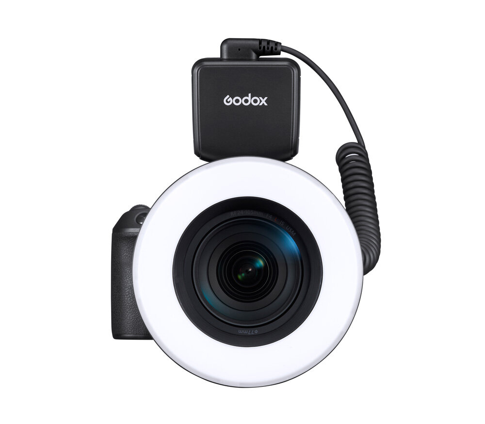 Осветитель кольцевой Godox Ring72, светодиодный, 8 Вт, 6500К, питание от аккумулятора/батареек