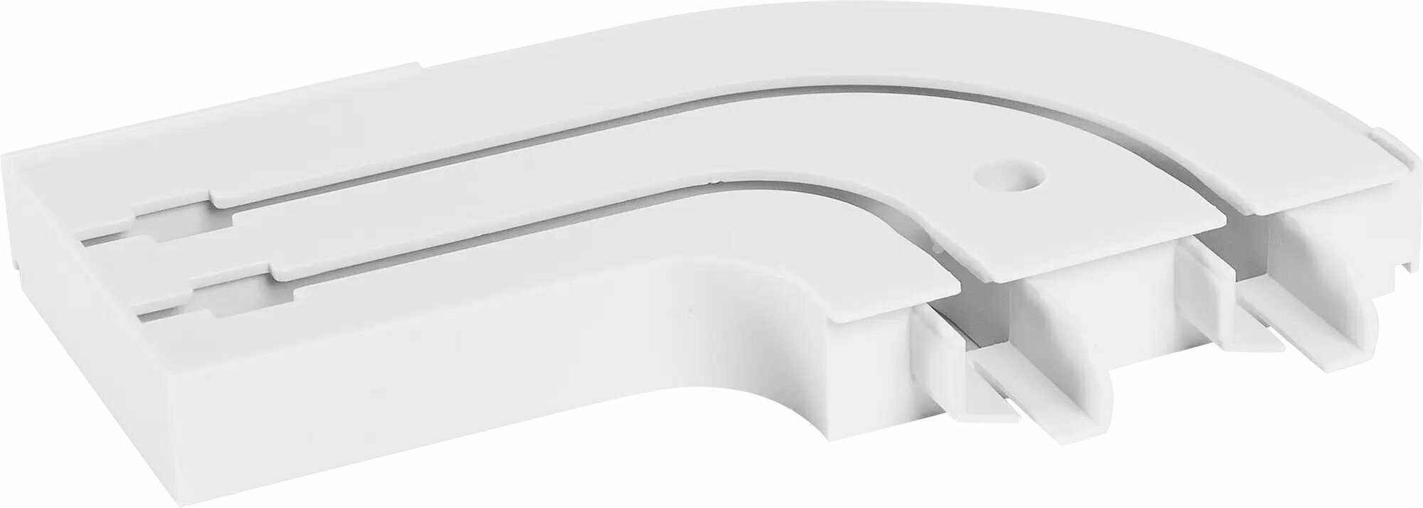 Соединитель внешний поворотный двухрядный Inspire пластик цвет белый 2 шт